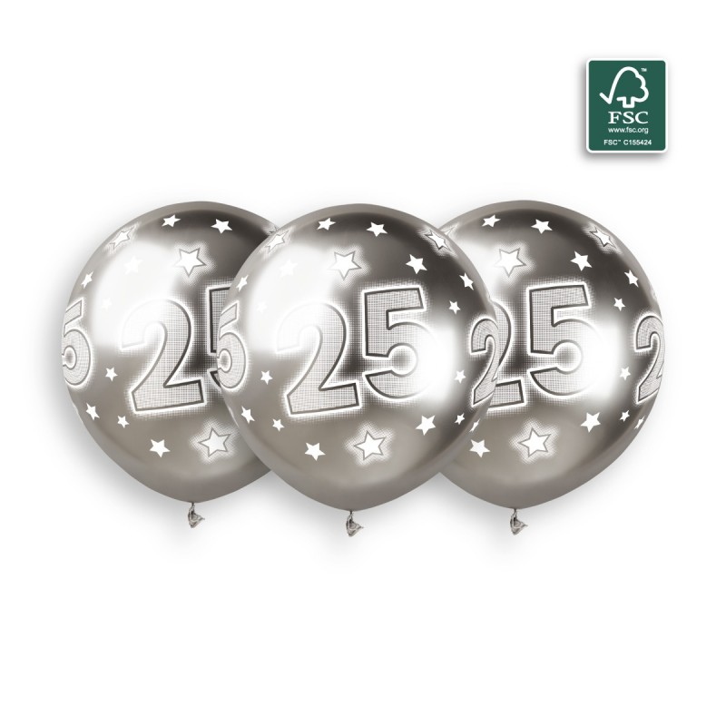 100% FSC-Certified NRL Balloons Cosmic Stars 25